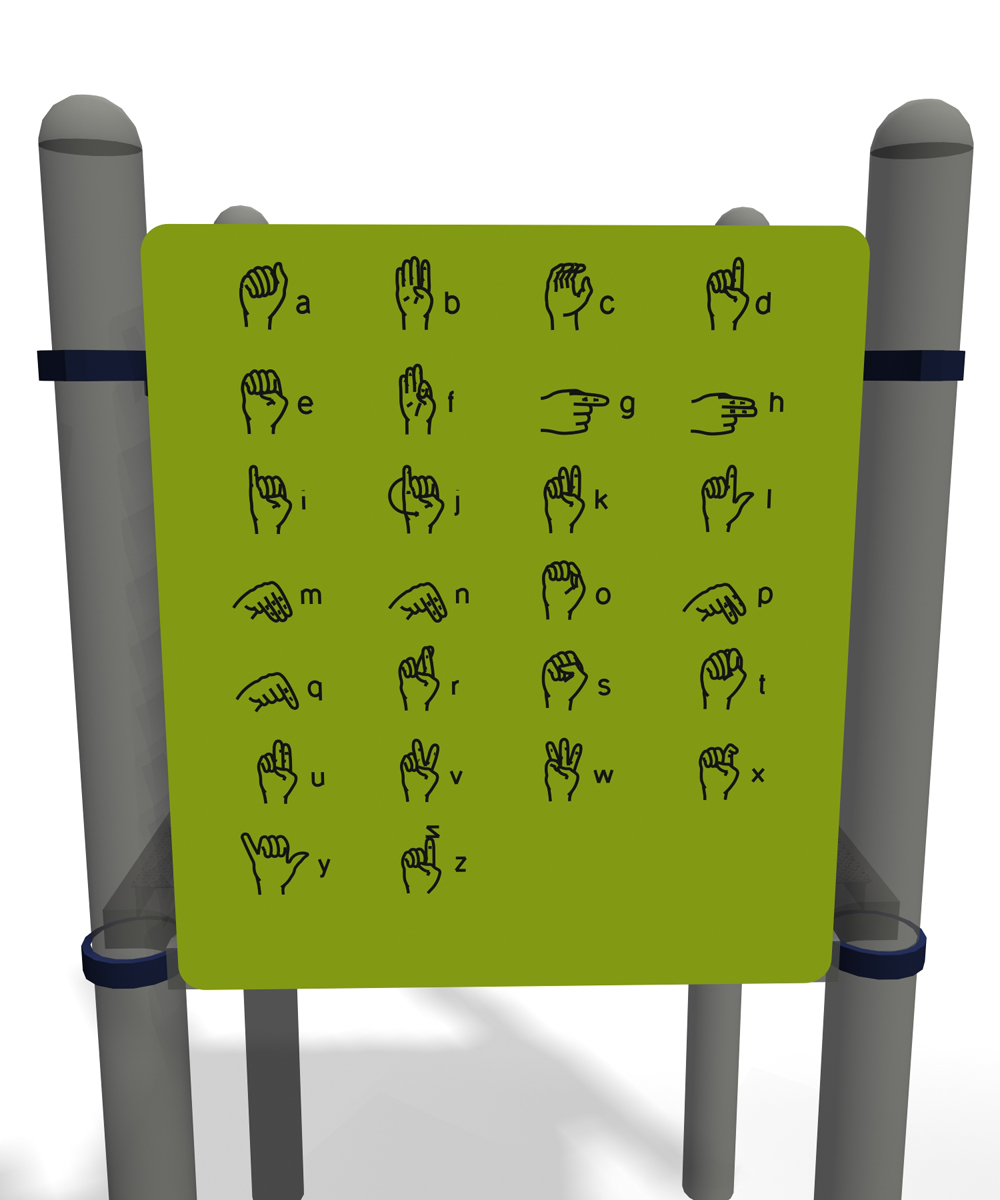 PlayBooster® Sign Language Panel – American Manual Alphabet - Landscape ...